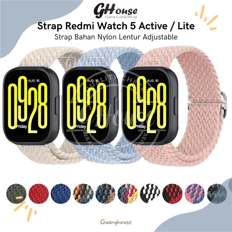 Jual Strap Redmi Watch 5 Active / Lite Nylon Tali Jam Xiaomi Redmi ...