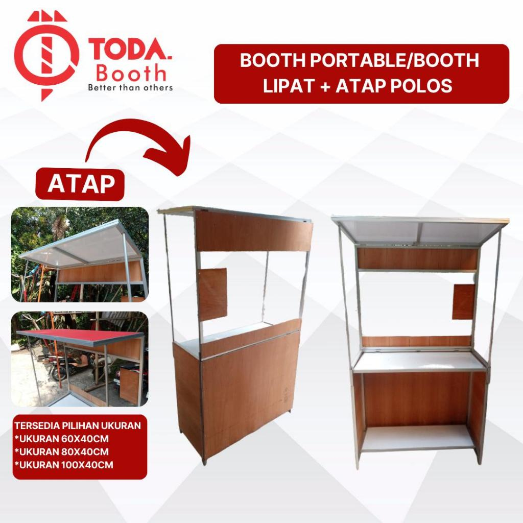 Jual Booth Portable ALUMINIUM / Polos ATAP / Gerobak Portable Lipat ...