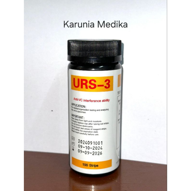 Jual 100 strips - Alat Test Urine 3 Parameter URS 3 Urinalysis Reagent ...