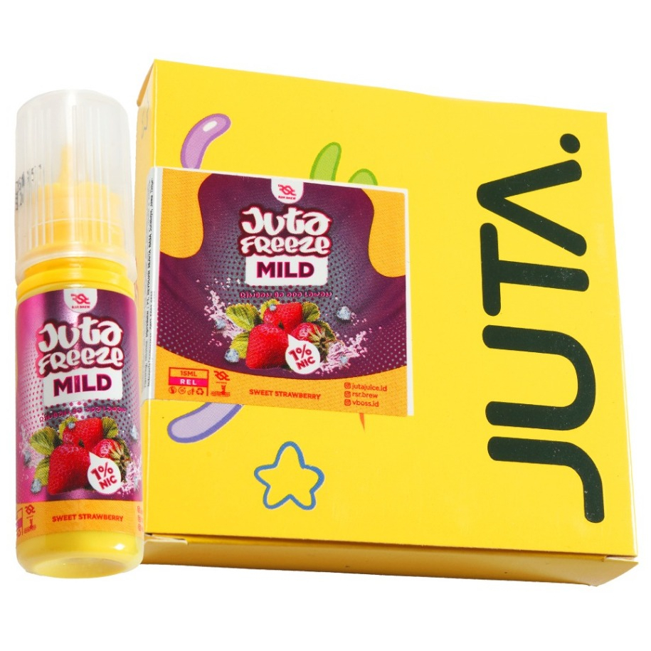 Jual Liquid Juta Freeze Mild Sweet Strawberry Saltnic 10MG 4x15ML By ...