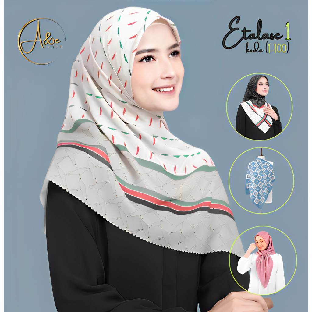 Jual Hijab Motif Segi Empat Voal Premium Sublim Lasercut Loka Series ...