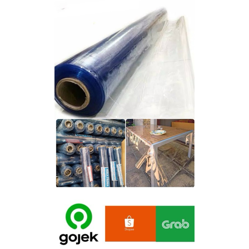 Jual Plastik Bening / Plastik Mika / Taplak Meja Bening Meteran / Sampul Bening / Alas Meja ...