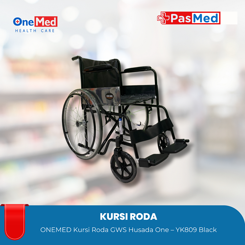 Jual Kursi Roda Standar Rumah Sakit Onemed Husada/Spirit/GWS809 ...