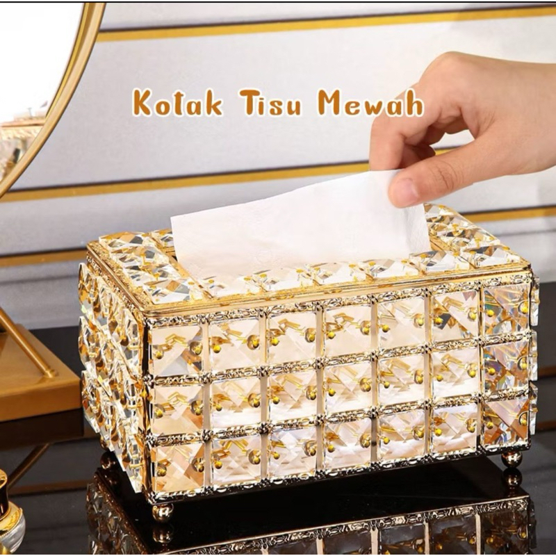 Jual kotak tisu,tempat tisu,tempat tisu cristal | Shopee Indonesia