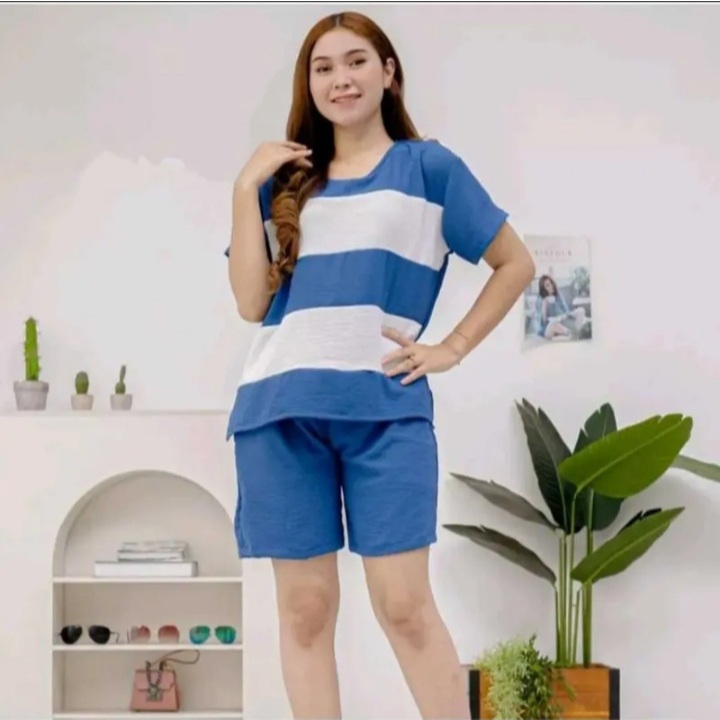 Jual IF - Fuji OneSet Blaster setelan Wanita Daily Hotpants Baju Santai ...