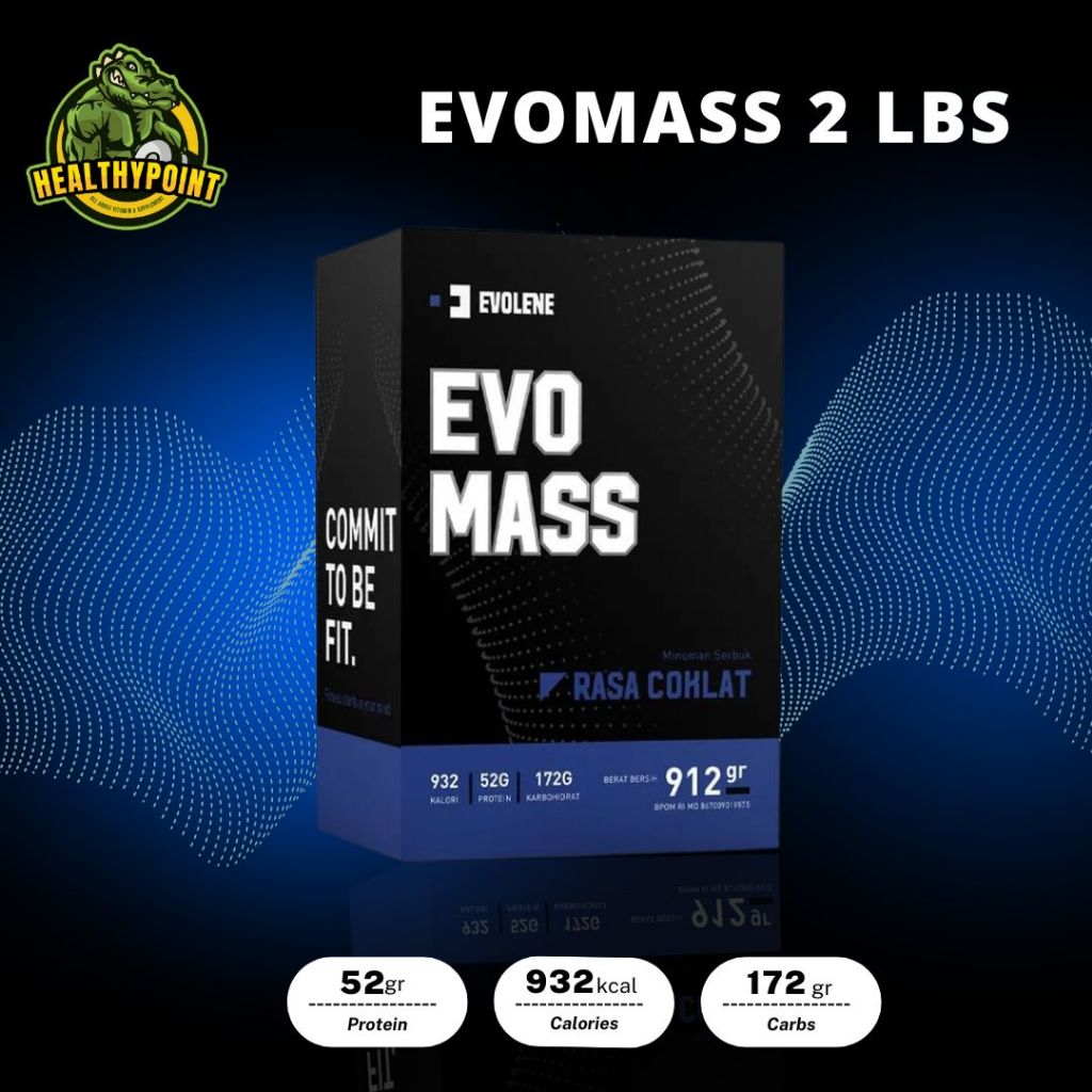 Jual Evolene Evomass 2 Lbs Evo Mass Gainer 2lbs Weight Gain Penambah Berat Badan | Shopee Indonesia