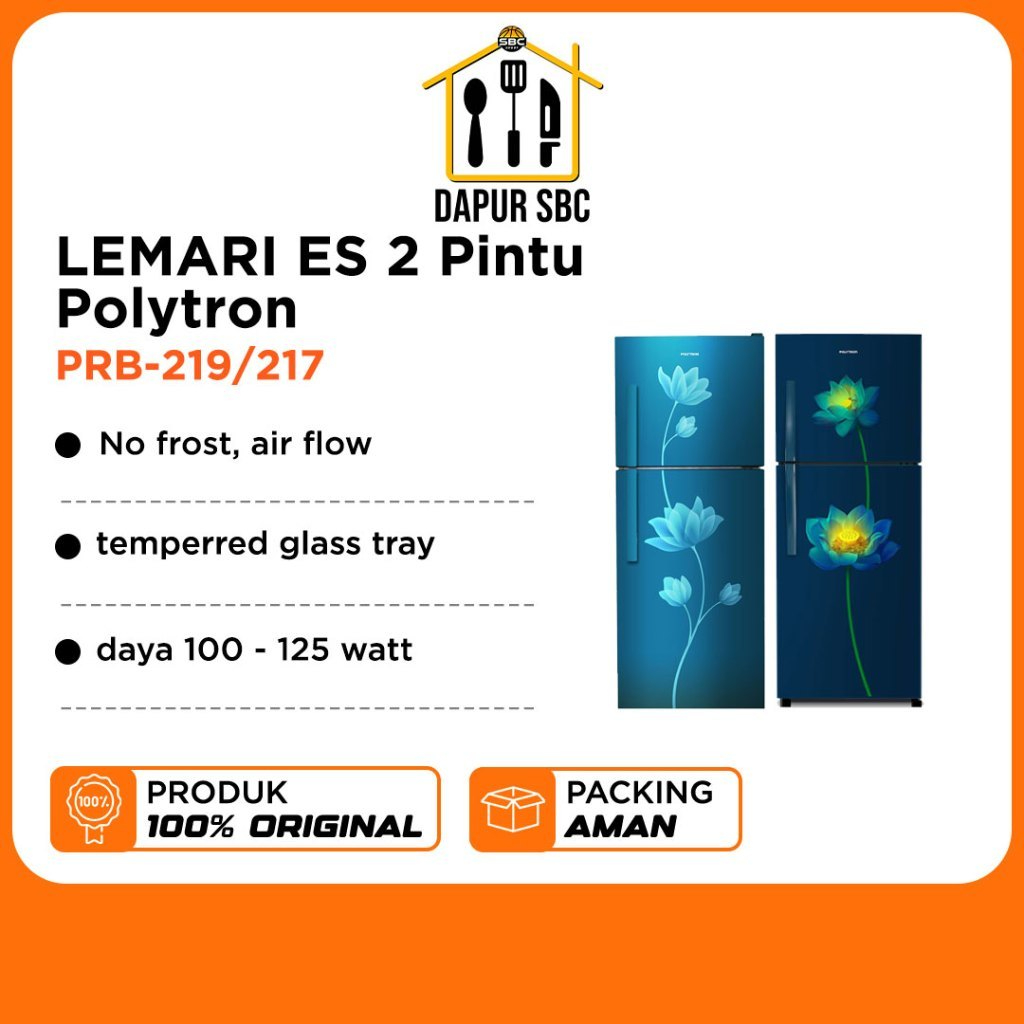 Jual KULKAS 2PINTU POLYTRON PRB-219B | Shopee Indonesia