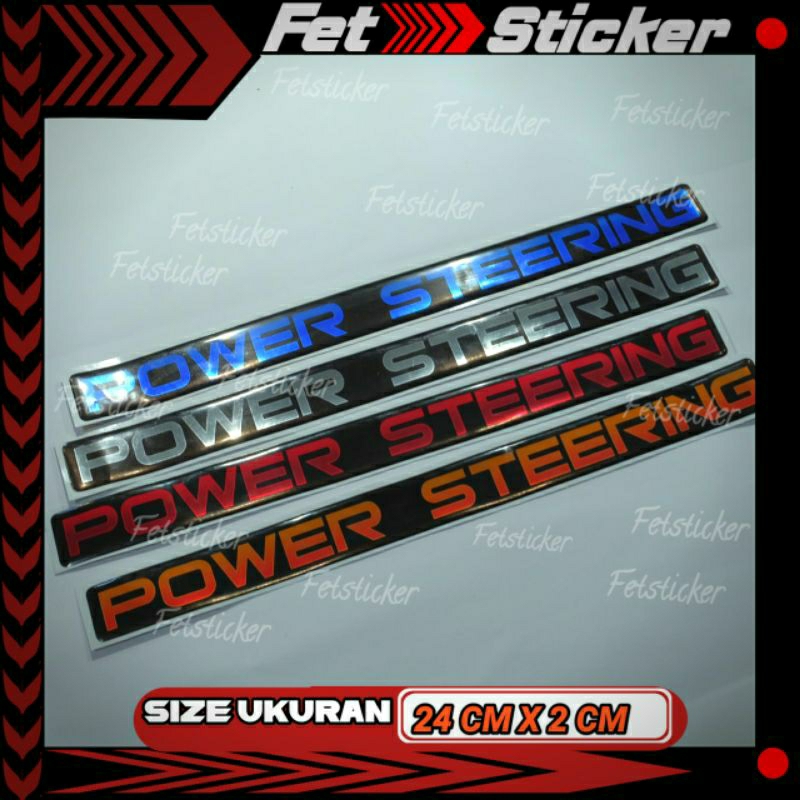 Jual Emblem Timbul Power Steering L300 / Emblem Logo Power Steering ...