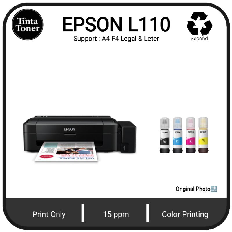 Jual Epson L110 Print only free tinta 1 shet printer epson | Shopee ...