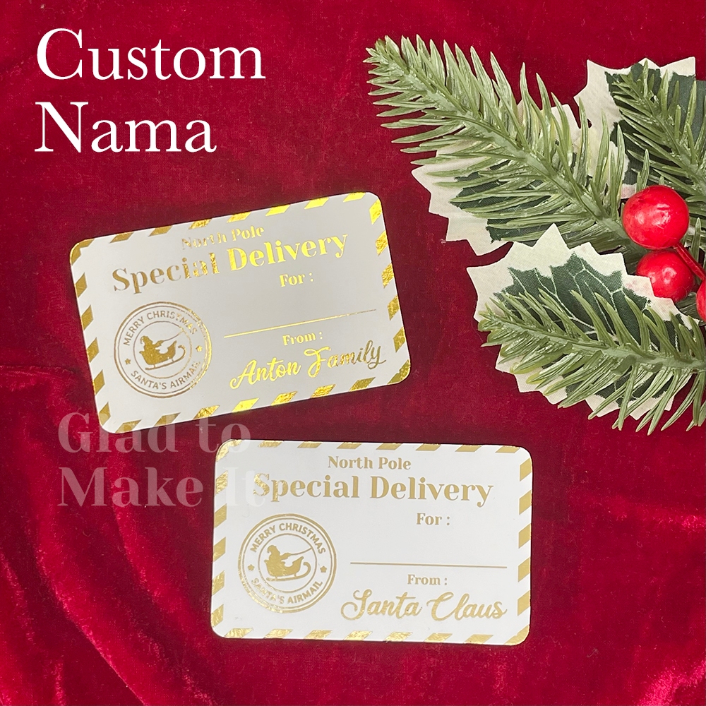 Jual Stiker sticker label kado hadiah natal christmas secret santa ...