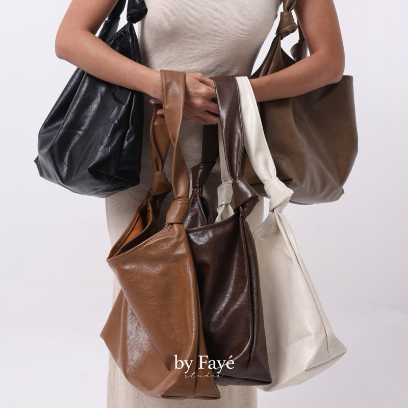 Jual By Faye Studio - Lene Knot Tote Bag - Tas Wanita muat laptop ...