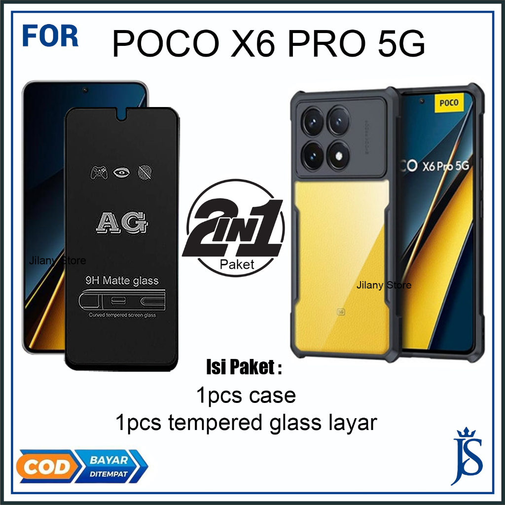 Jual Paket 2IN1 Case Xundd Dan Tempered Glass Xiaomi Poco X6 Pro 5G X6 ...