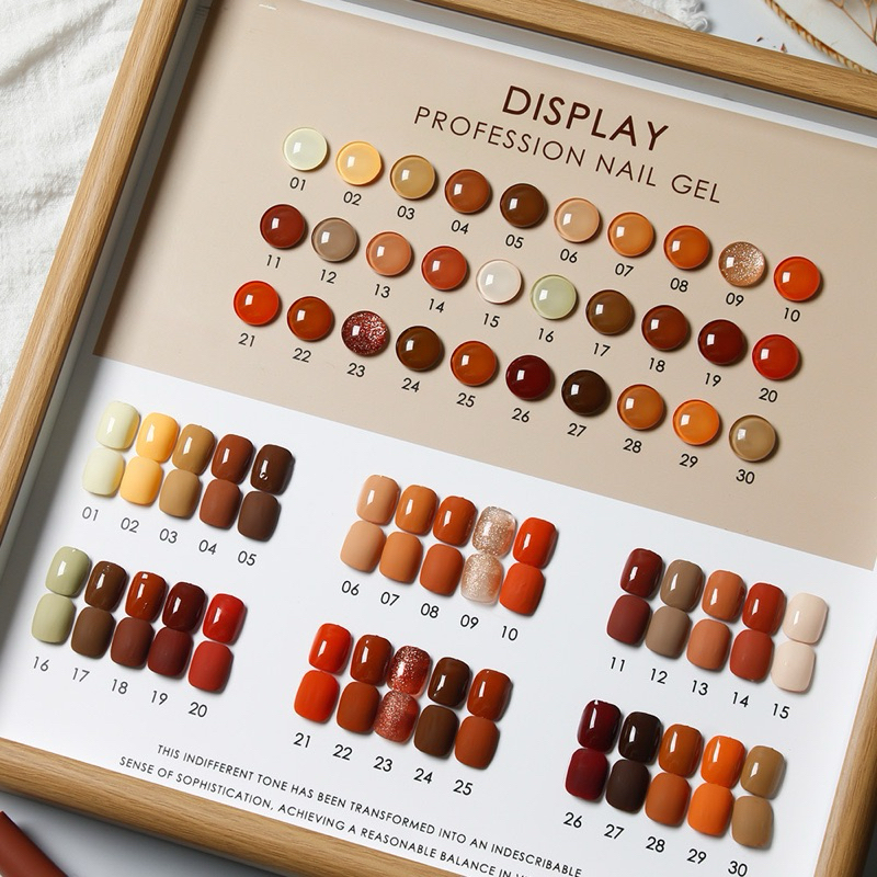 Jual REDY STOK GAIRRIY Brown 1-30 COLOURS with display | Shopee Indonesia