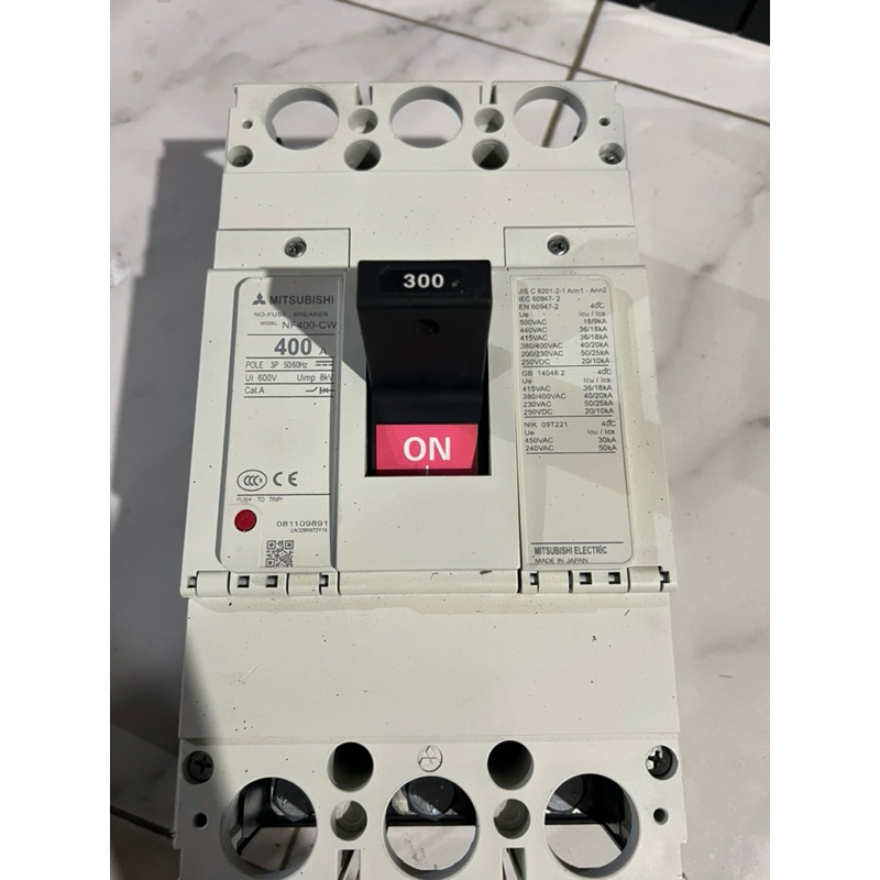 Jual MCCB MITSUBISHI 3PHASE 300A/350A/400A/630A ORIGINAL | Shopee Indonesia