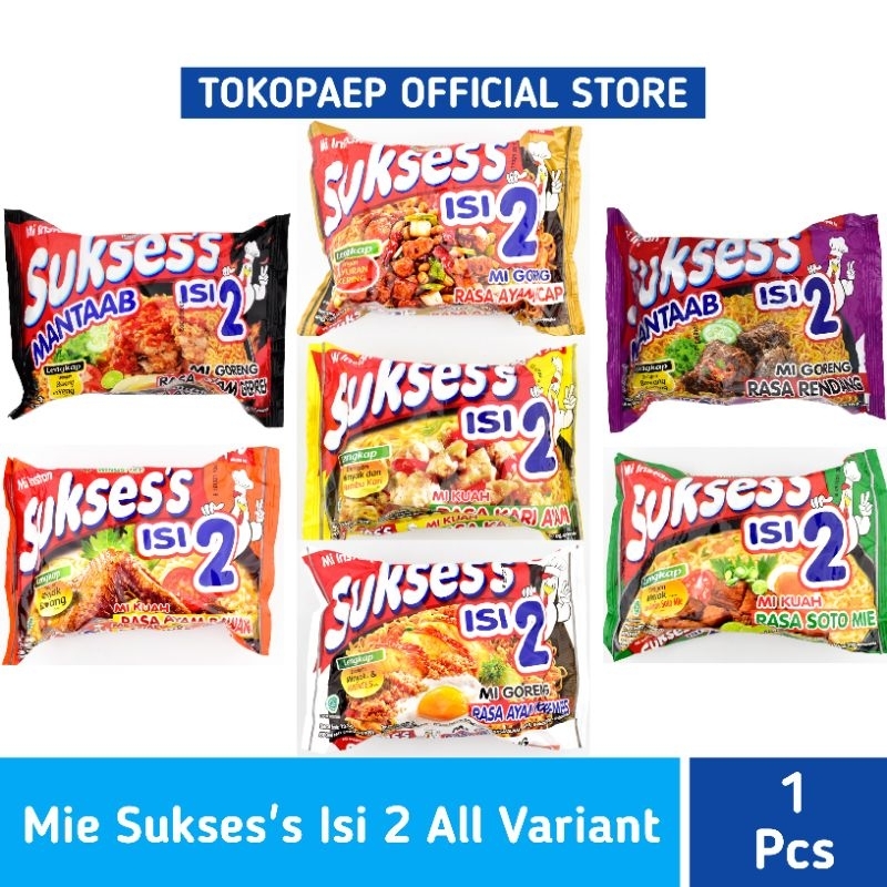 Jual Mie Sukses Isi 2 All Variant Mie Sukses's Isi 2 Mie Kuah Rasa Kari ...