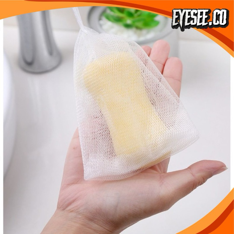 Jual Kantong Jaring Busa Sabun Batang Double Layer Pouch Sabun Jaring ...