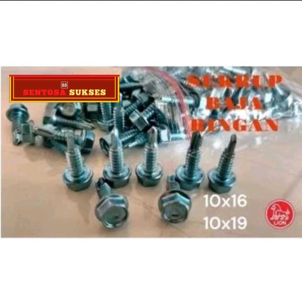Jual baut baja ringan moon LION 10x16 -10x19 | Shopee Indonesia