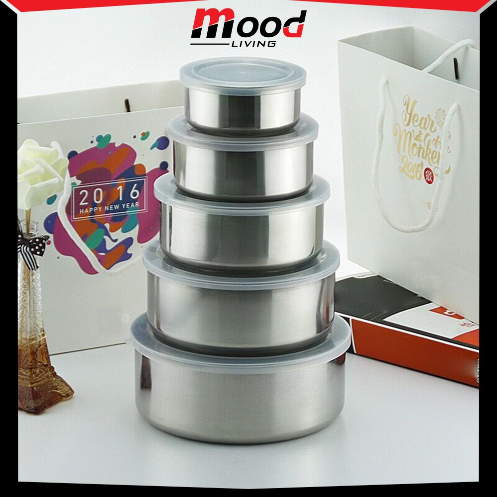 Jual Rantang 5in1 Stainless Steel Tutup Plastik Portable Tempat ...
