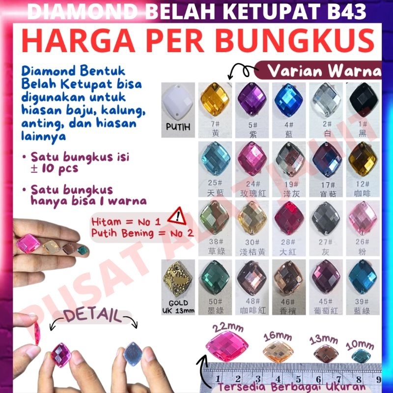 Jual AKSESORIS ACCESSORIES DIAMON DIAMOND PERMATA AKRILIK KRISTAL ...