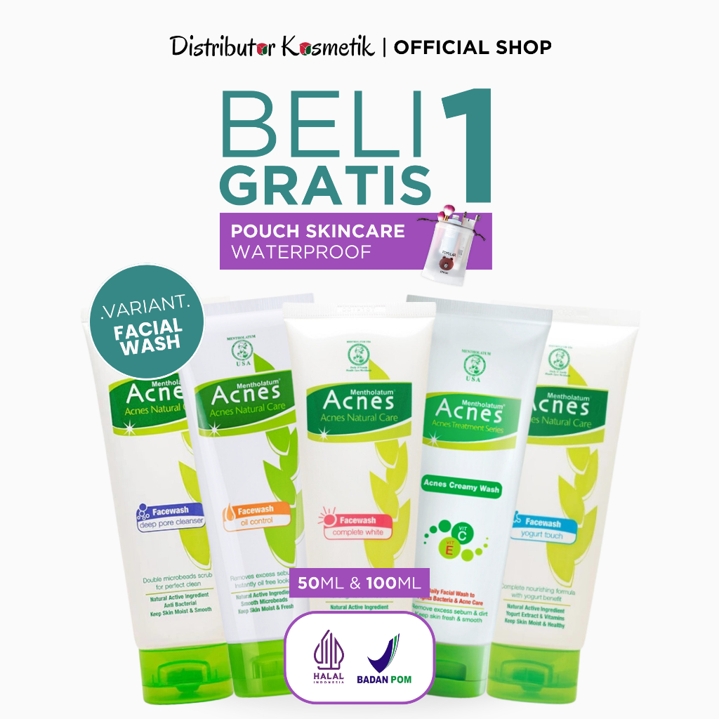 Jual [ FREE GIFT ] ACNES Facial Wash Series - Creamy Wash, Oil Control ...