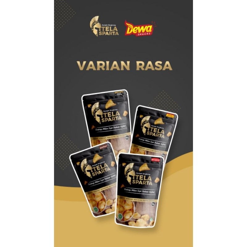 Jual Snack Tela Sparta / Keripik Ketela/jajanan/cemilan kekinian ...