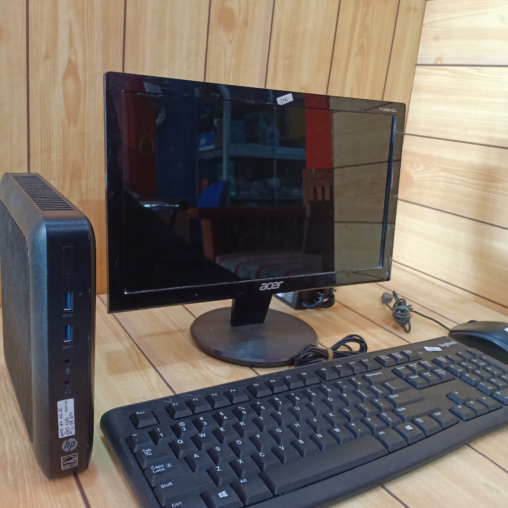 Jual Paket Komplit Mini PC HP Ram 4GB Plus Monitor 16 inch Seken Siap ...