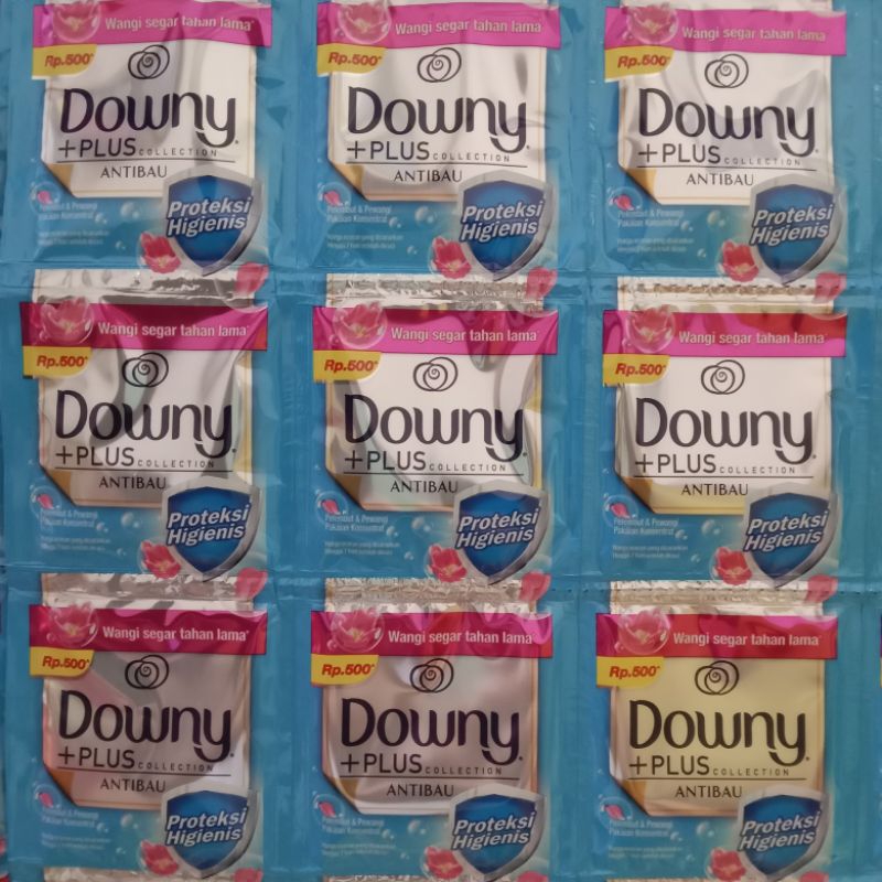 Jual 72 SACHET DOWNY +PLUS COLLECTION 500 ANTI BAU (PELEMBUT & PEWANGI PAKAIAN KONSENTRAT ...