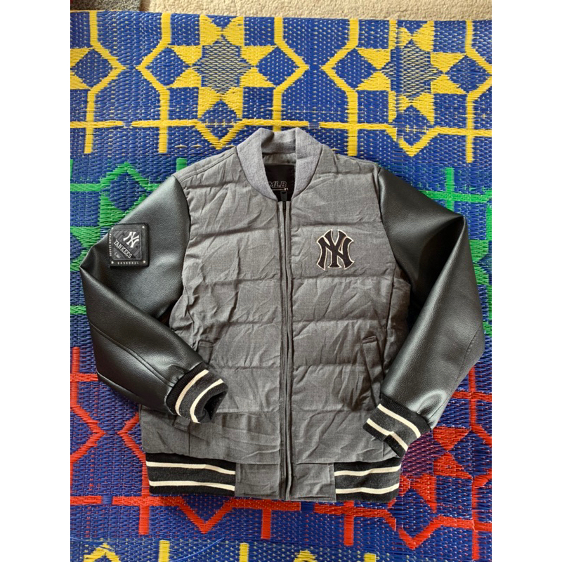 Jual jacket varsity kulit mlb ny yankees | Shopee Indonesia