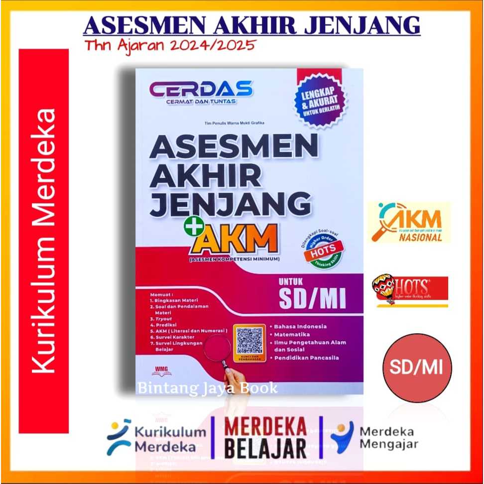 Jual Terbaru Buku Asesmen Sumatir Akhir Jenjang SD/MI Kelas 6 Tahun 2025 Kurikulum Merdeka ...