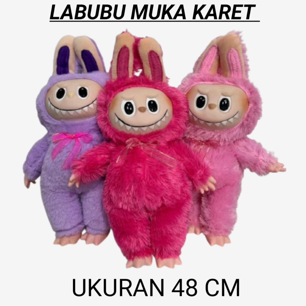 Jual BONEKA VIRAL LABUBU BERLABEL SNI/BONEKA LABUBU MUKA KARET TERMURAH ...