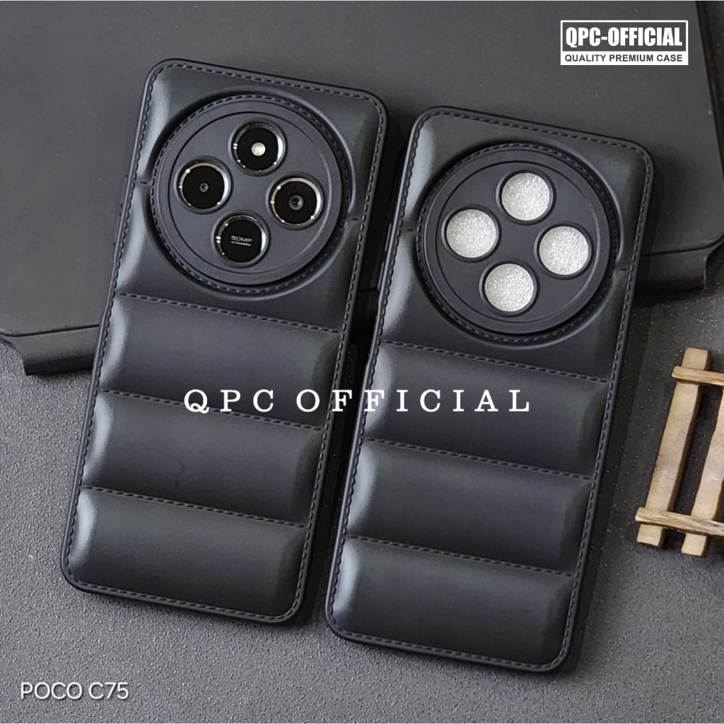 Jual Poco C75 Case Macaron Black Motif Bantal Case Jaket 3D Poco C75 ...