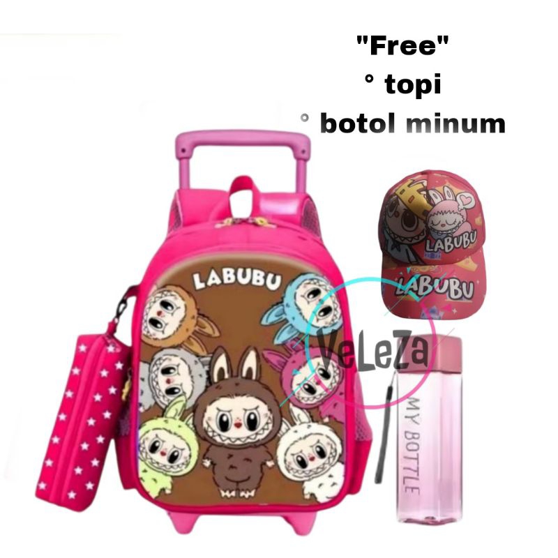Jual Tas Ransel Troli Anak LABUBU tas sekolah TK SD Tas troli anak tas anak | Shopee Indonesia