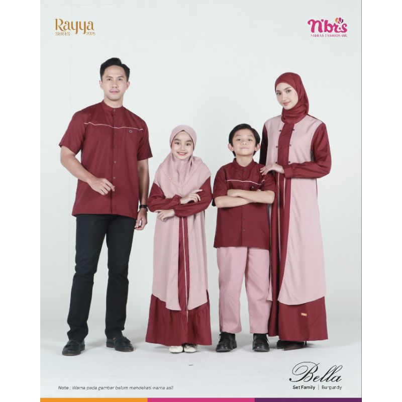 Jual (COD) SARIMBIT NIBRAS TERBARU 2025 BELLA BURGUNDY/NIBRAS ORIGINAL ...