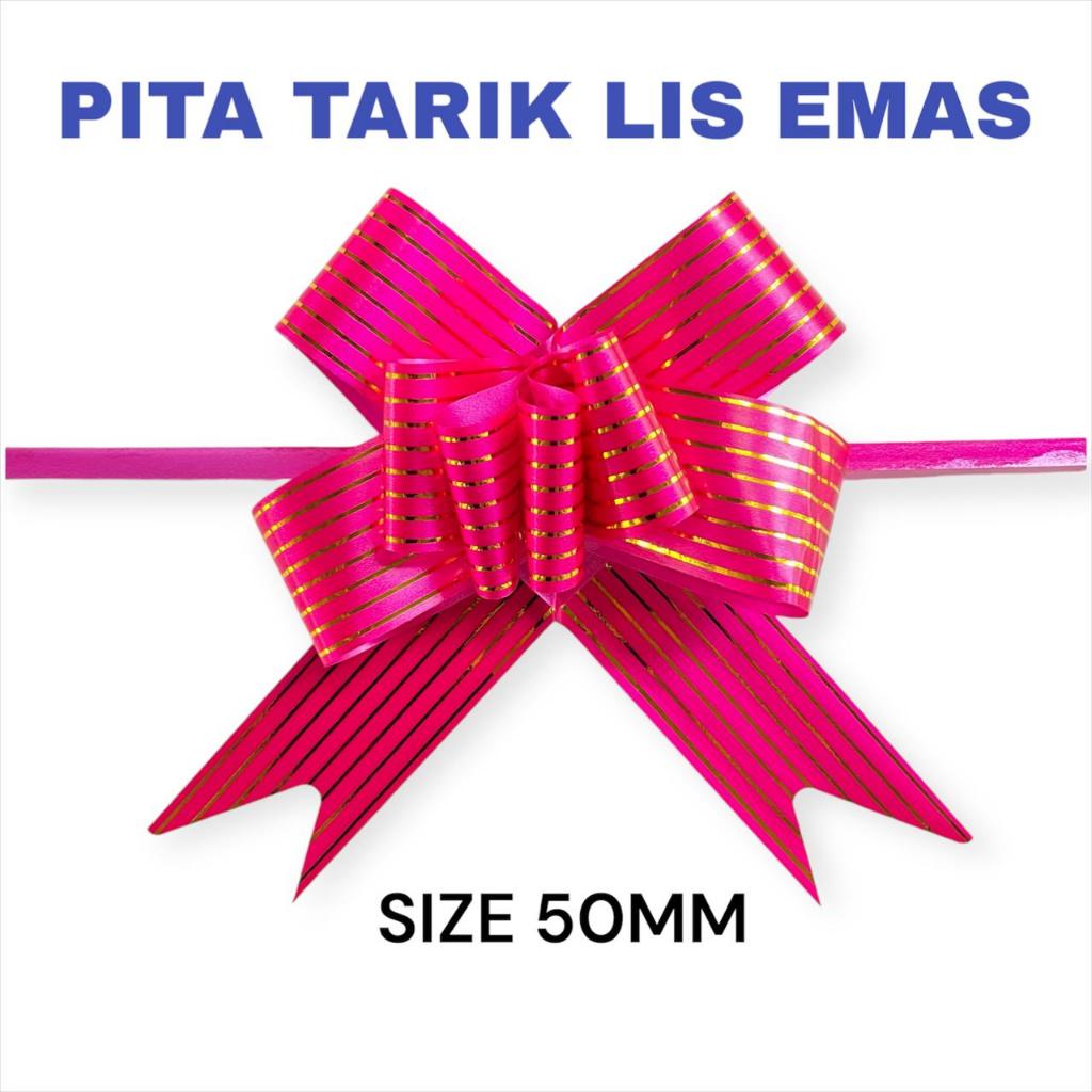 Jual Pita Tarik Lis Emas 50mm / Pita Serut Besar Isi 10 pcs | Shopee ...