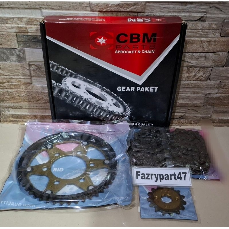 Jual Gear Set Gearset Gir Set Rantai Komplit Cbr 150 Led New Cbr 150R ...