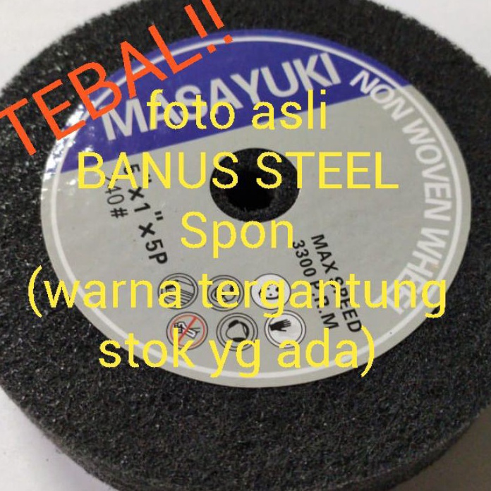 Jual KILAT SUPER Spon wool 4 inch TEBAL spon wool poles stainless steel ...