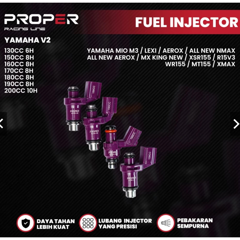 Jual INJECTOR YAMAHA V2 NMAX NEW 130CC 150CC 160CC 170CC 180CC 190CC ...