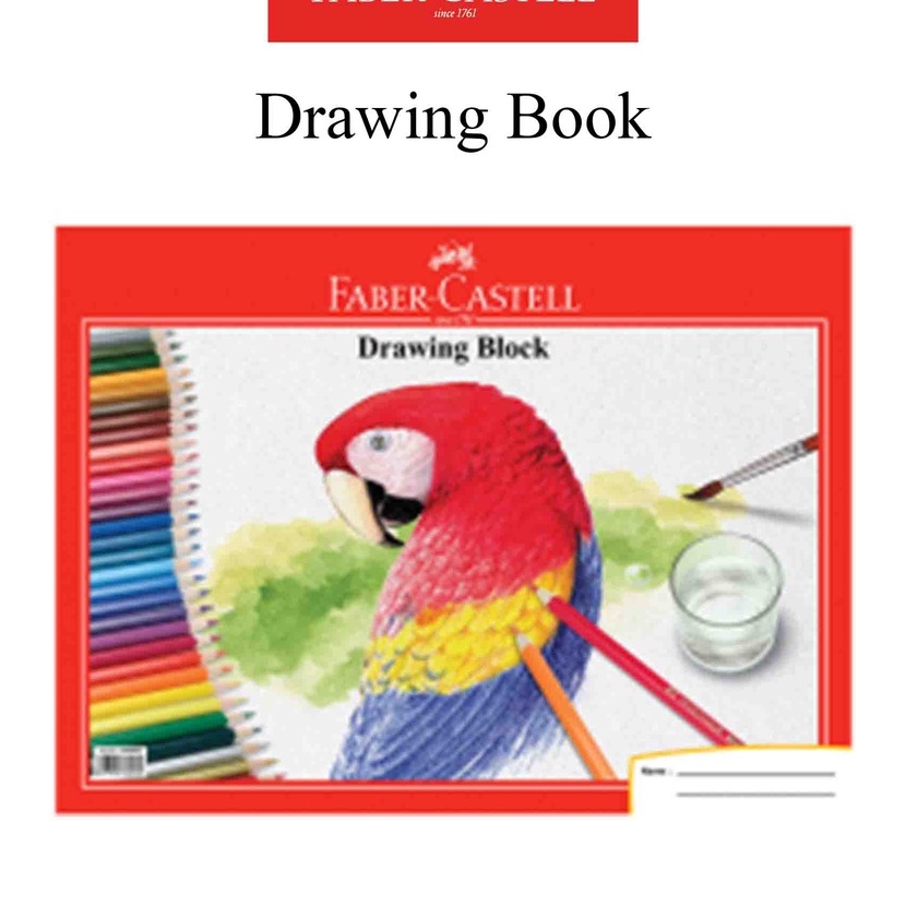 Jual Pilihan Buku Gambar Faber Castell Drawing Book Ukuran A4 Motif ...
