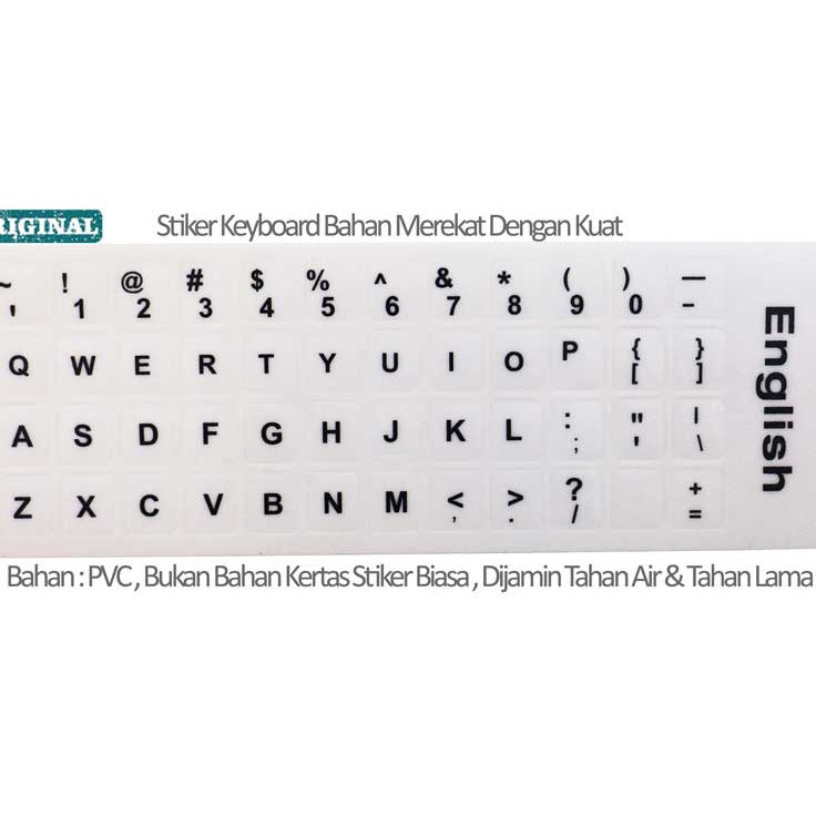 Jual NIKMATI KEMUDAHAN BELANJA ONLINE Stiker Sticker Keyboard English Warna Putih stiker3 ...