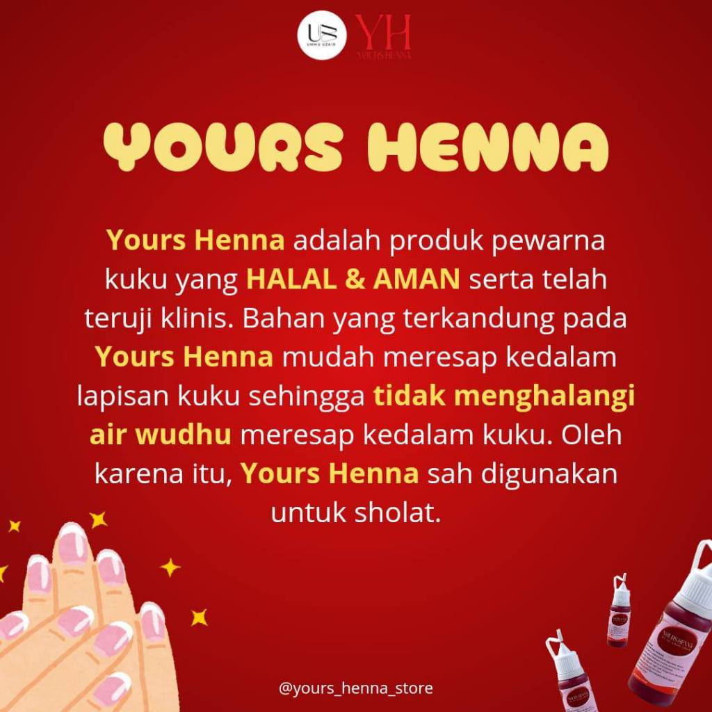 Jual YOURS HENNA/HENNA KUKU HALAL TANPA LAMA/HENNA KUKU HALAL SAH BUAT ...