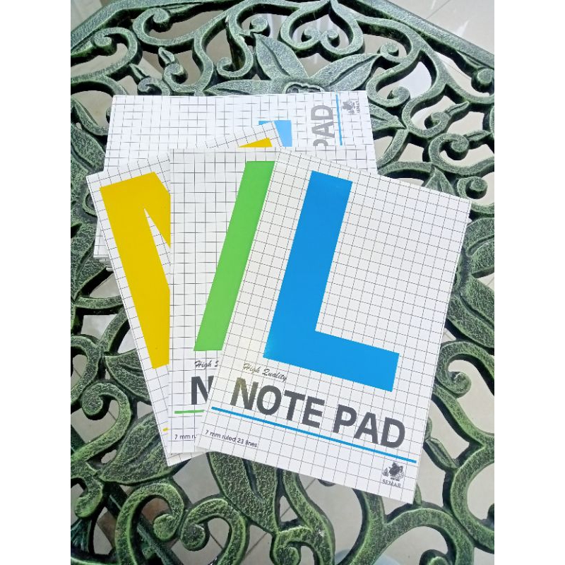 Jual Note Pad / Buku catatan kecil dengan cover alphabet (Semar ...