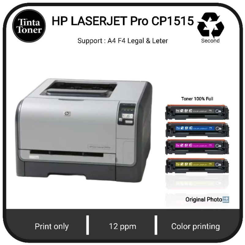 Jual Printer Hp Laserjet Pro CP1515n Toner full cocok cetak gambar ...
