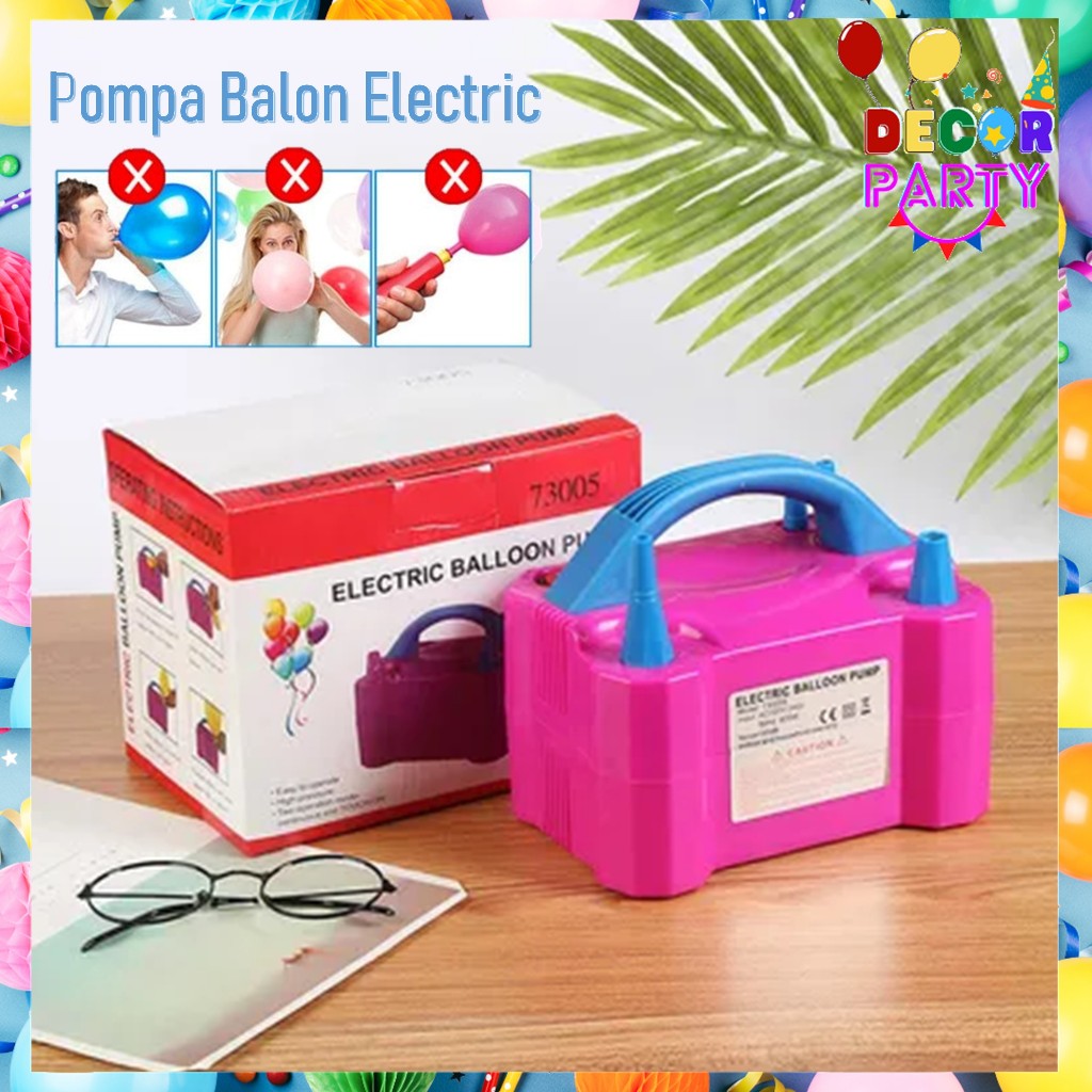 Jual DP Pompa Balon Electric Listrik 2 Lubang Balloon Pump Pompa Angin ...