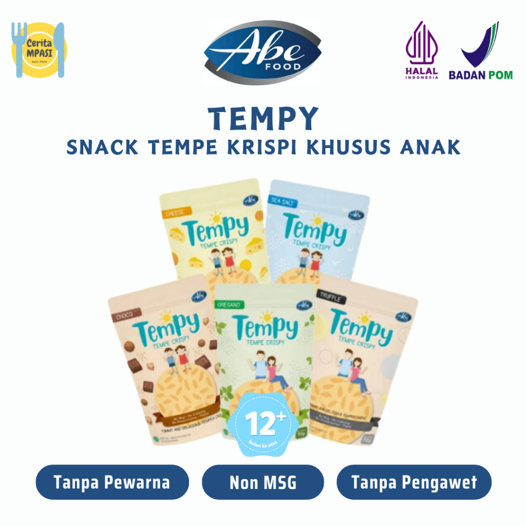 Jual Abe Food Tempy | Snack Keripik Tempe Krispi | Snack Anak | Camilan MPASI | Shopee Indonesia