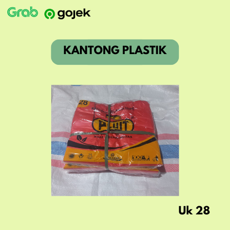 Jual Kantong Plastik Merah/Kresek Pluit Merah Ukuran 28 (1 IKat ...