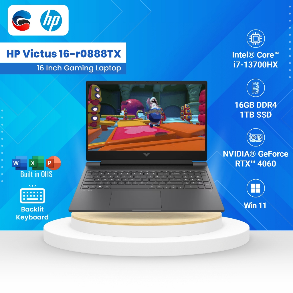 Jual HP Laptop Victus 16 R0888TX Intel Core I7 13700HX 16GB 1TB SSD 16. ...