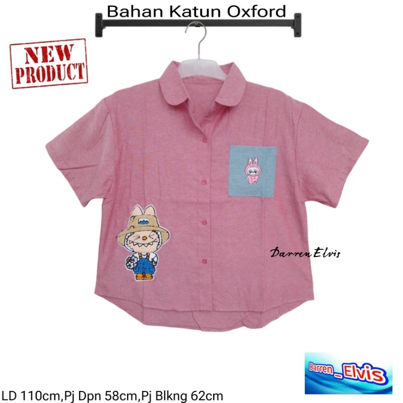 Jual Kemeja Labubu Merah Wanita | Shopee Indonesia