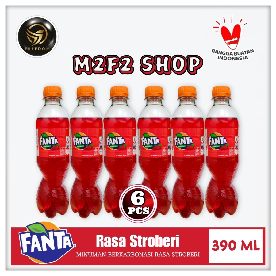 Jual Fanta Stroberi | Merah Minuman Bersoda Botol Plastik Pet - 390 ml ...