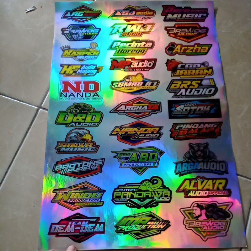 Jual STIKER SOUND | STIKER SOUND SYSTEM | STIKER HOLOGRAM | STIKER PACK ...