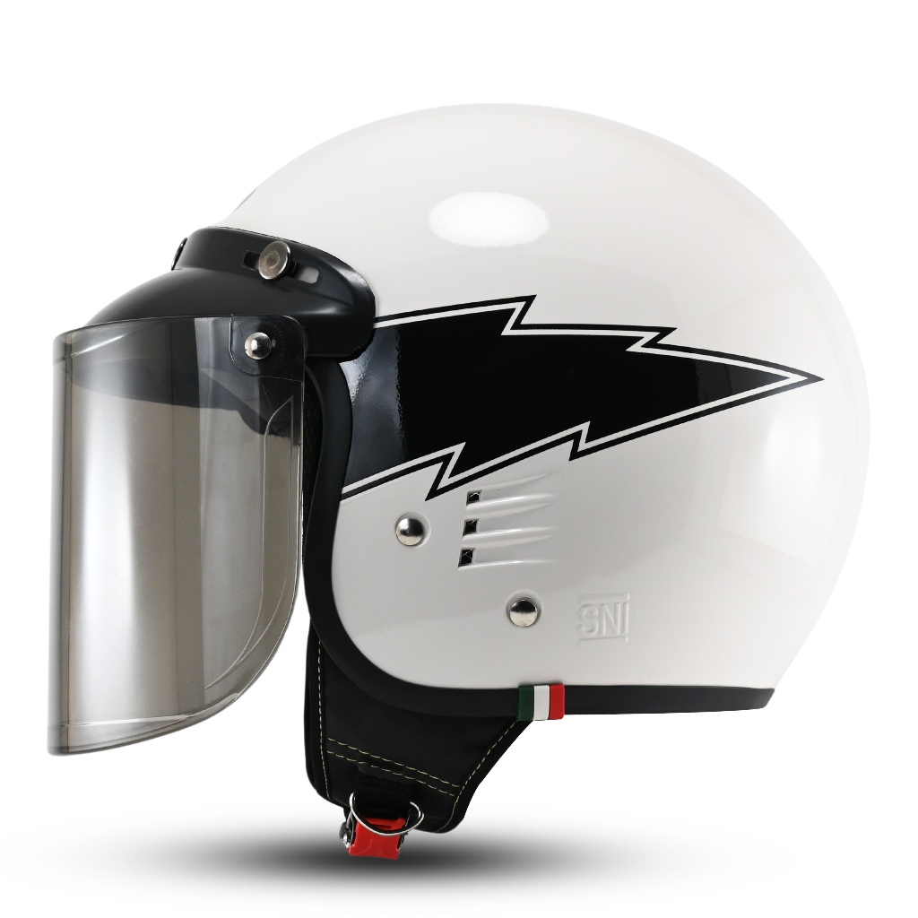 Jual Helm Rsix Bogo Retro Guardia Motif Laxus Cewek Cowok Hijab Cepol ...